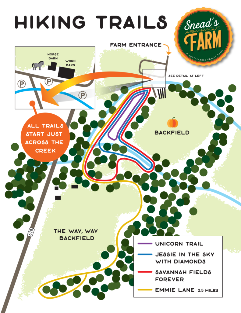 Come hike at Snead’s Farm! | Snead's Asparagus Farm